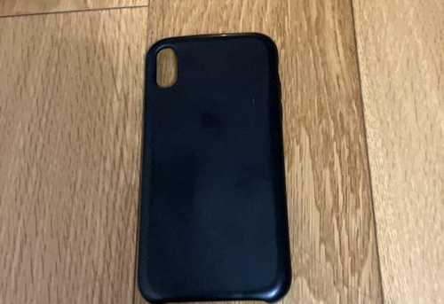 Чехол на айфон XR оригинальный Apple чёрный