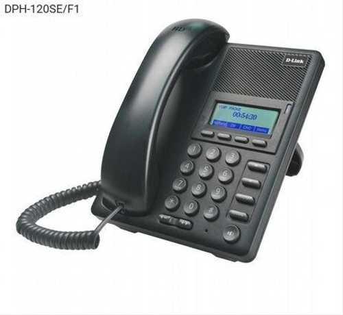 IP-телефон D-Link DPH-120SE SIP Чёрный, DPH-120SE