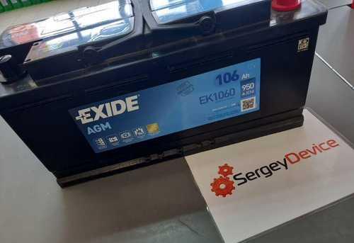 Аккумулятор Exide 105 agm EK1050 (EK1060) новый