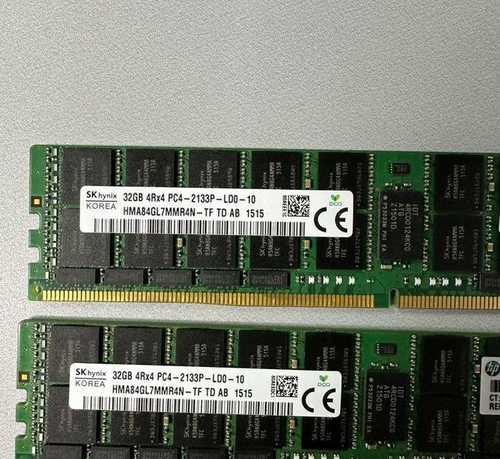 Память бу DDR4 32 GB Hynix 2133 mhz регистровая