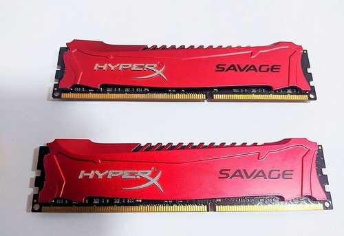 Комплект памяти Kingston Savage DDR3 16Gb 2400мгц