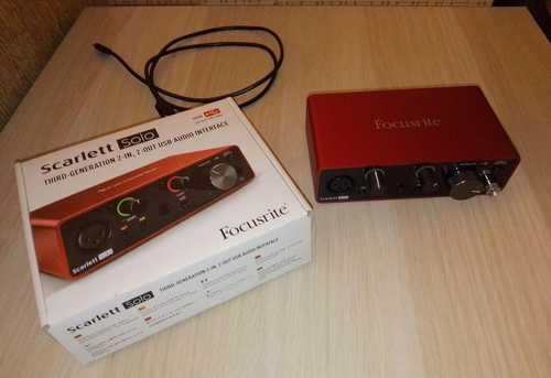 Звуковая карта Focusrite scarlett solo 3rd gen