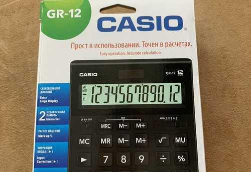 Калькулятор casio GR-12