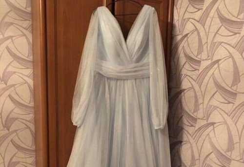 Свадебное платье в пол пышное размер 46-50