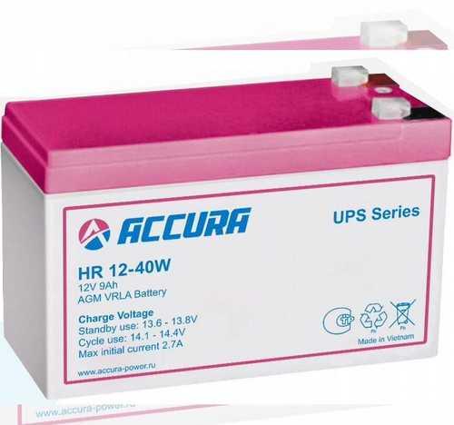 HR 12-40W Аккумуляторная батарея accura