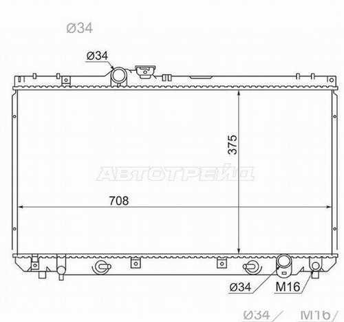 Радиатор lexus IS I (1999—2005)