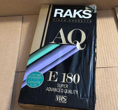 Видеокассета raks AQ E 180 VHS с записью