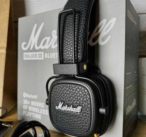 Наушники marshall major 3 bluetooth (черные)