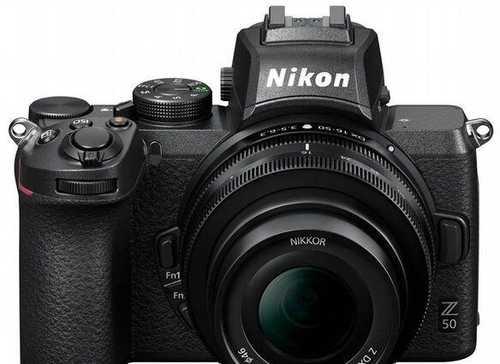 Nikon z50 kit 16-50mm (пробег 1000 кадров)