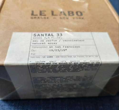 Элитный парфюм Le Labo 100 мл. Потрясающе стойкие