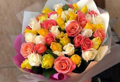 Букеты из роз,51,101роза,цветы с доставкой