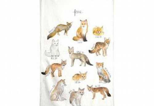 Полотенце для ванной Juniqe Foxes, цвет Braun & Cr