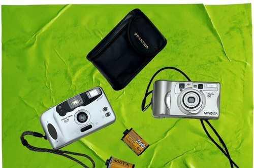Плёночный фотоаппарат Minolta Kodak и praktica