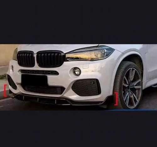 Губа переднего бампера на bmw x5 f15 m-style