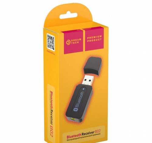 Ресивер Dream B02 Bluetooth черный (123150)