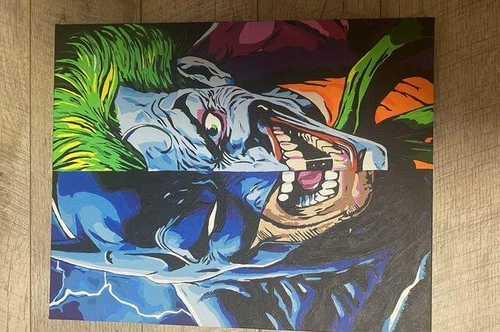 Интерьерная картина Бэтмен и Джокер