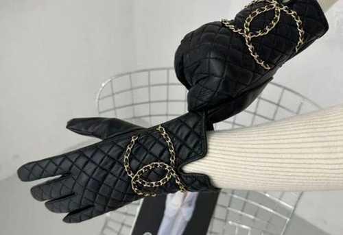 Перчатки женские кожаные Chanel