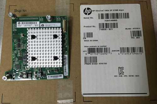 Сетевая карта HP 10Gb 2P 570M Adapter 730700-001