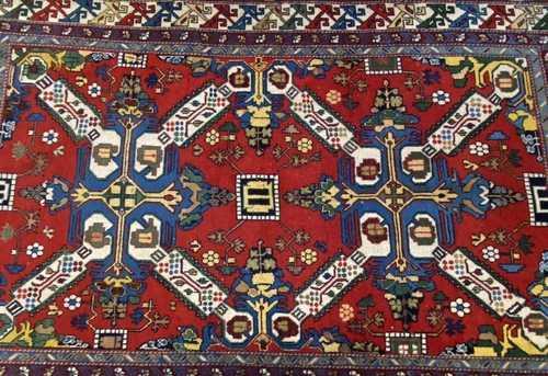 Антикварный коллекционный персидский ковер тапанча