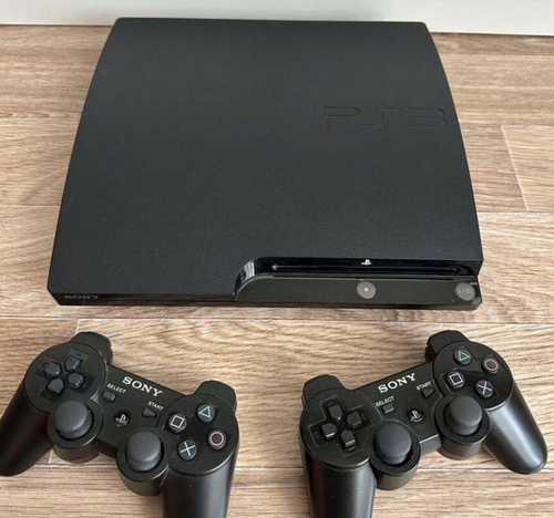 Sony Playstation 3 Slim прошитая 2джоя 100игр