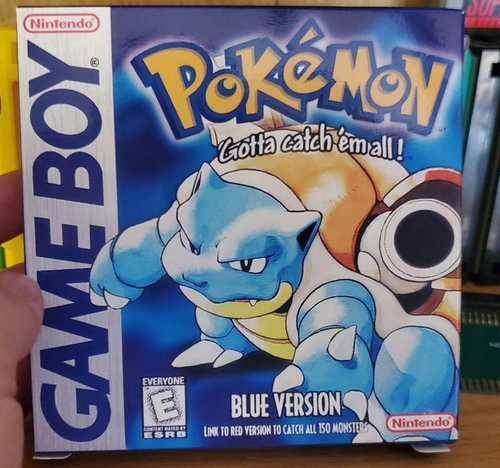 Pokemon blue gameboy картридж