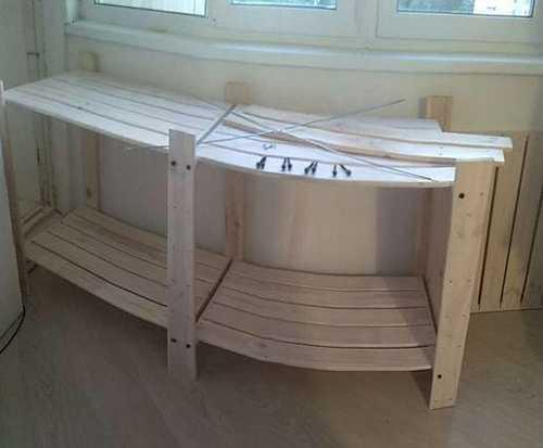 Стеллаж IKEA Hejne деревянный