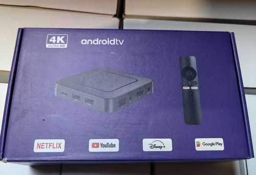 Android TV смарт приставка с голосовым поиском