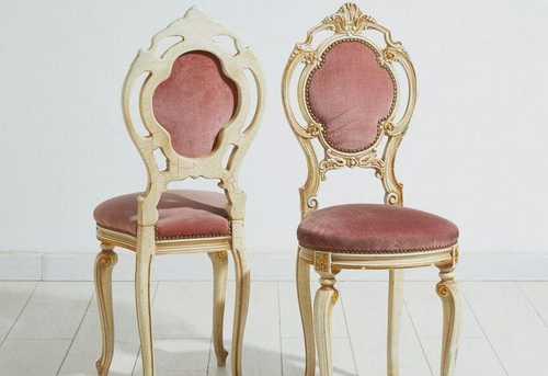 Пара стульев в стиле рококо. Швеция. Винтаж. Декор