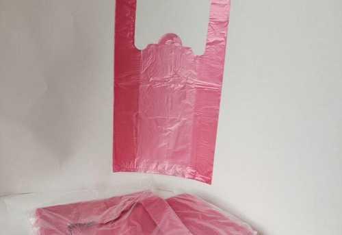 Пакет майка розовый 9 мкм 100 шт