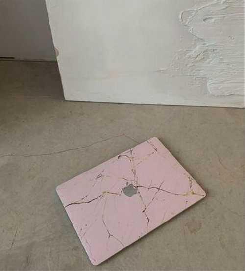 Наклейка для Macbook розовый мрамор