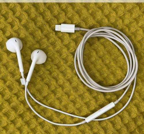 Наушники apple earpods lightning оригинал