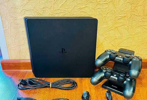 Sony PS4 Slim+560/50 игр+2джойстика