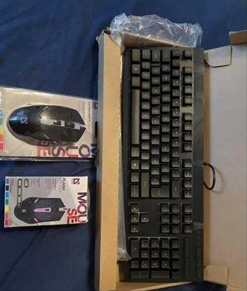 Клавиатура Acer Predator и 2 мышки