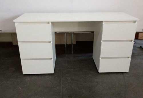 Письменный стол c ящиками белый