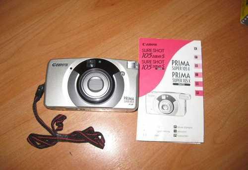 Пленочный фотоаппарат canon prima 105X