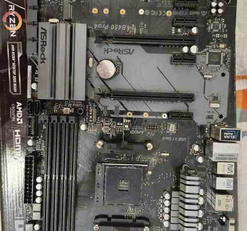 Материнская плата ASRock b450 pro4