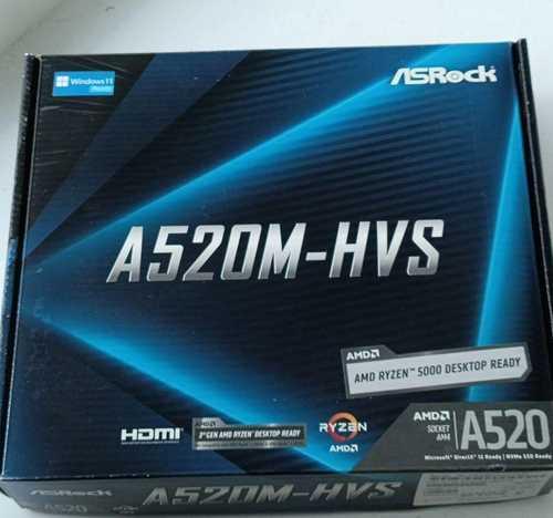 Материнская плата asrock a520m hvs