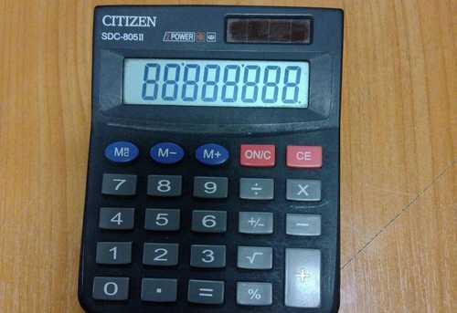 Калькулятор citizen SDC-805II