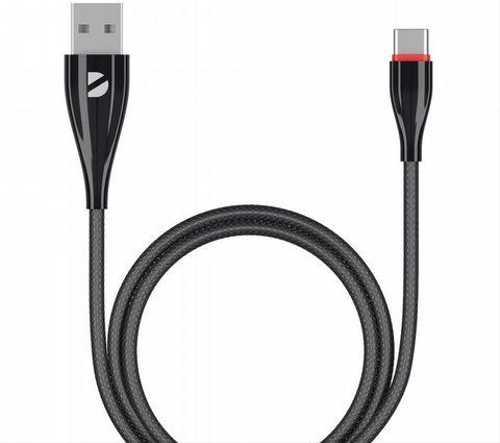 Кабель USB2.0 -Type C 1m черный Deppa #306179