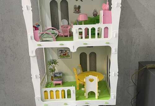 Кукольный домик для лол с мебелью
