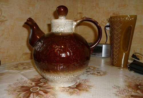 Чайник для кипятка СССР. Керамика