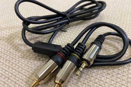 Аудио кабель 3,5 мм джек тюльпаны 2 RCA
