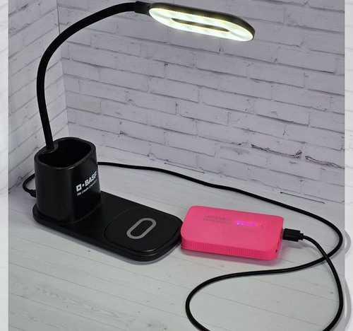 Лампа настольная USB с Wireless Charge (беспр.зар)