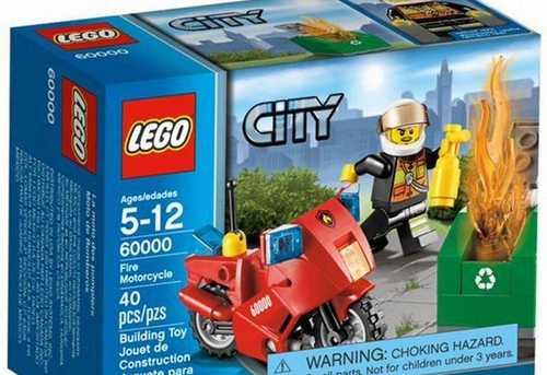 Новый Lego City 60000 Fire Motorcycle