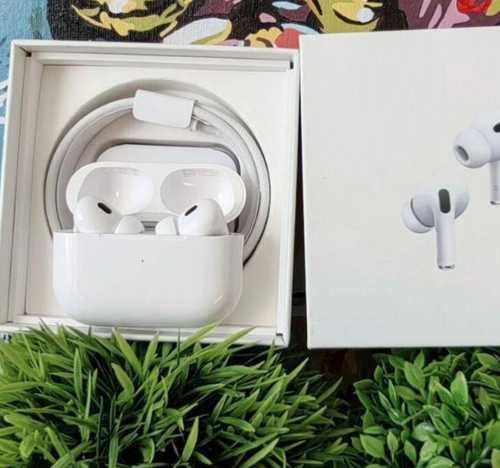 Новые беспроводные наушники Apple airpods pro 2 premium   чехол (Арт.74145)