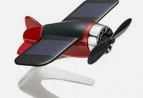 Самолетик вентилятор настольный от солнечных лучей