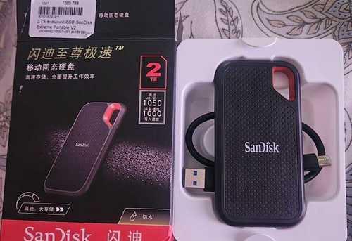 Внешний SSD 2 tb SanDisk