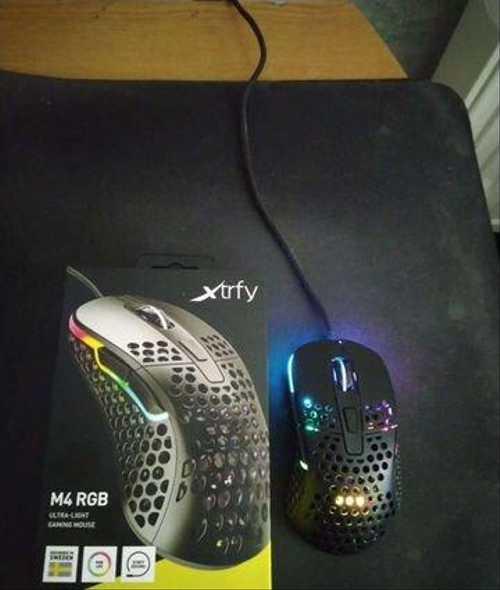 Игровая мышь xtrfy m4 rgb 16000dpi