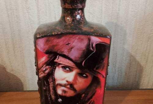 Фляга/бутылка сувенирная, Пираты Карибского моря