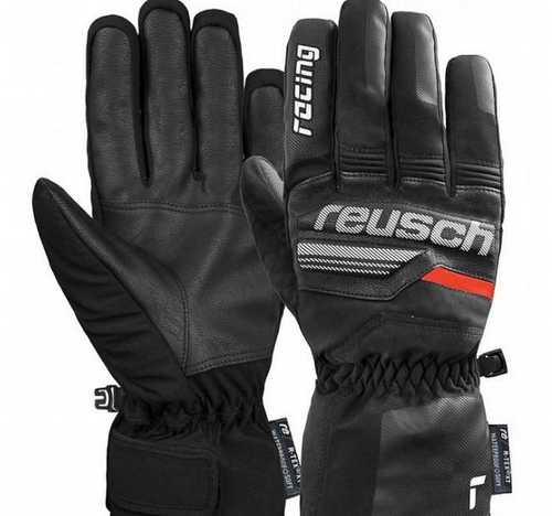 Перчатки reusch MS Ski Race VC R-Tex XT Black/White/Fluo Red P:9